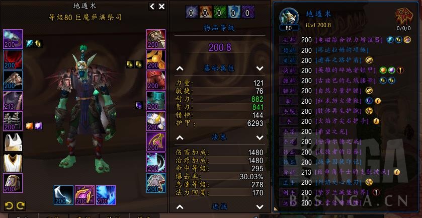 [WLK元素] [元素战斗]团本前个人向配装 NGA玩家社区