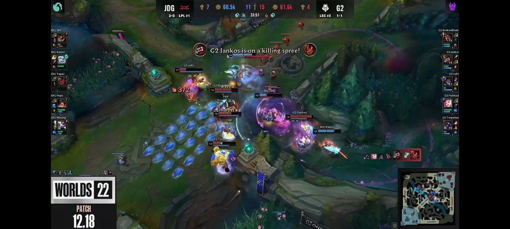 [联盟赛事]b站刷到jd和g2那场，发现最后一波其实要输了。 178