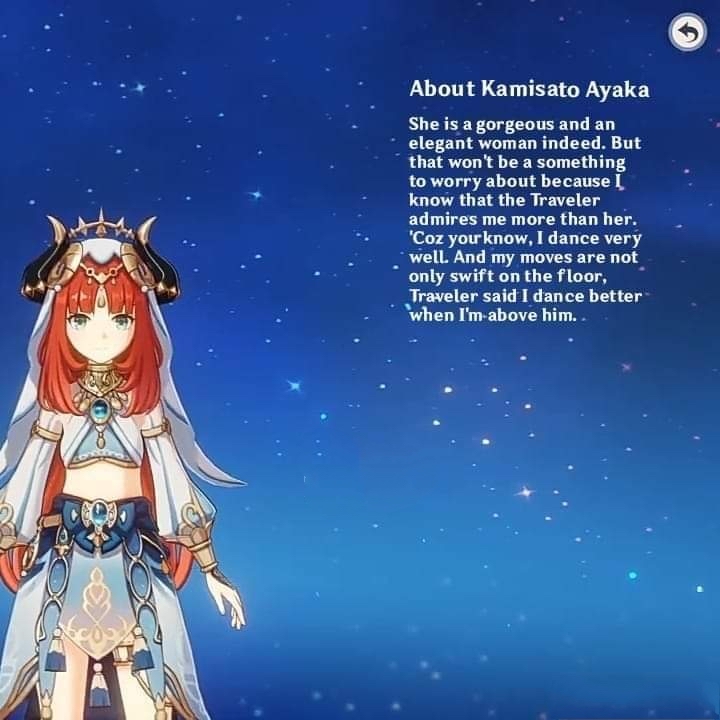 [外服搬运][ooc预警]妮露关于绫华的语音 NGA玩家社区