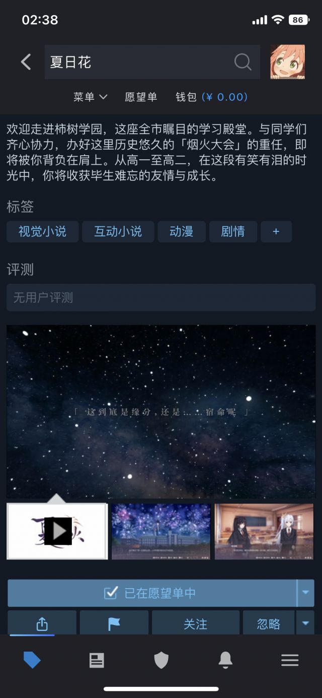 [愿望单抽奖]最绚烂的青春花火，视觉小说《夏日花火》10月28日上线Steam NGA玩家社区