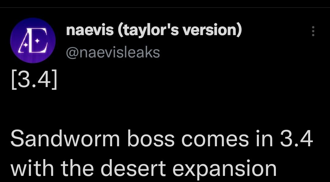 [消息搬运]3.4沙漠新地区+沙虫boss NGA玩家社区