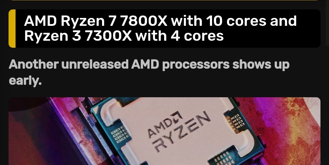 AMD急了！Zen4新u预览 7800x 7300x NGA玩家社区