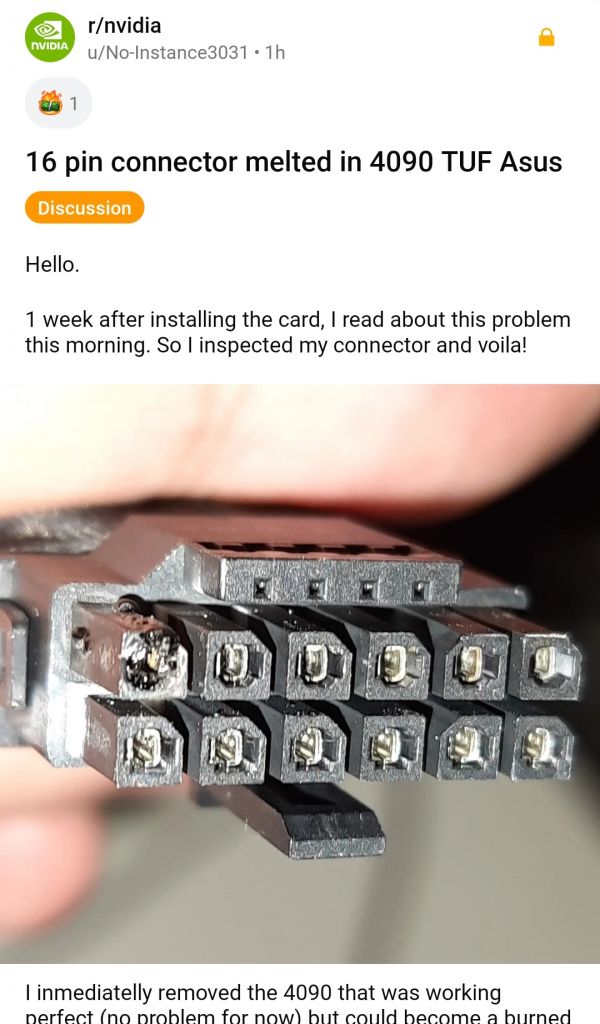RTX 4090烧端子新增一例tuf 累计报告六例 NGA玩家社区