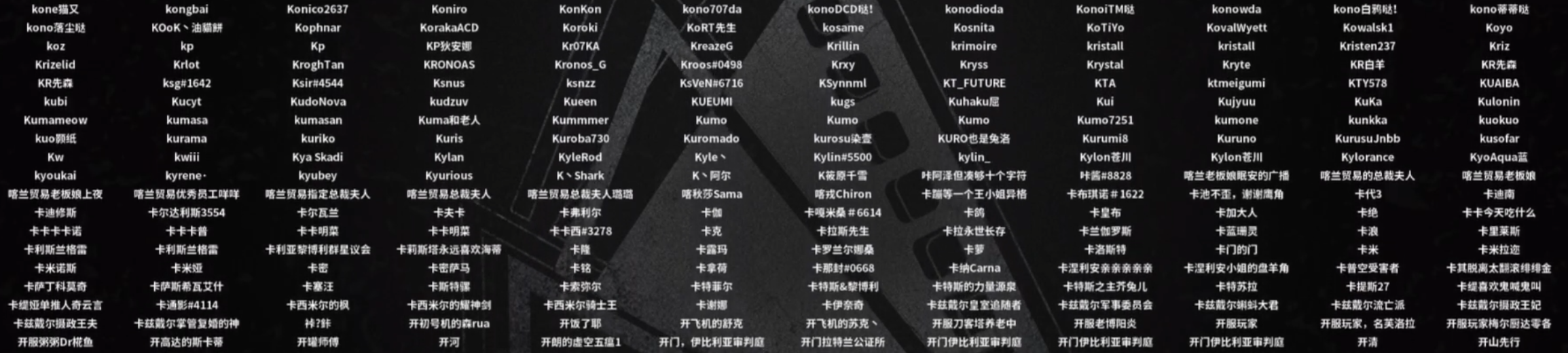 [音律联觉][灯下定影]2022明日方舟音律联觉 · 灯下定影 谢幕名单 178