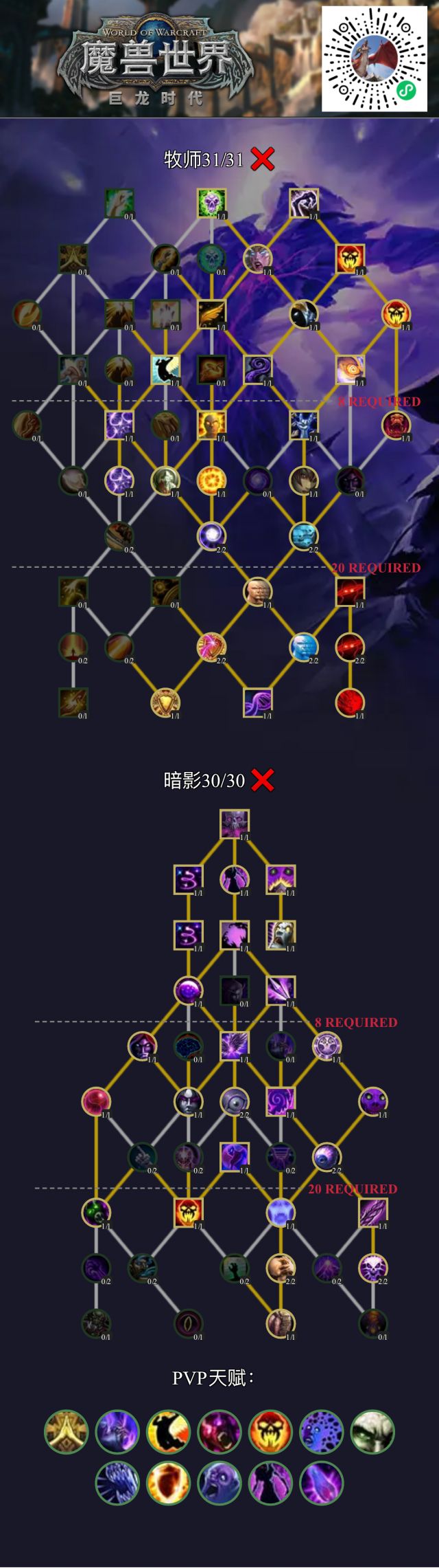 [暗影][PVP]个人琢磨的JJC通用天赋供大家参考 NGA玩家社区