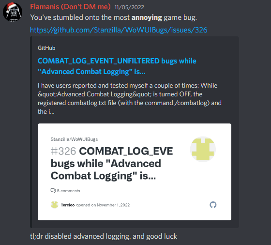 [BUG] 关于开启高级战斗日志后，Details会丢失/损坏部分数据的问题[COMBAT_LOG_EVENT_UNFILTERED] 178