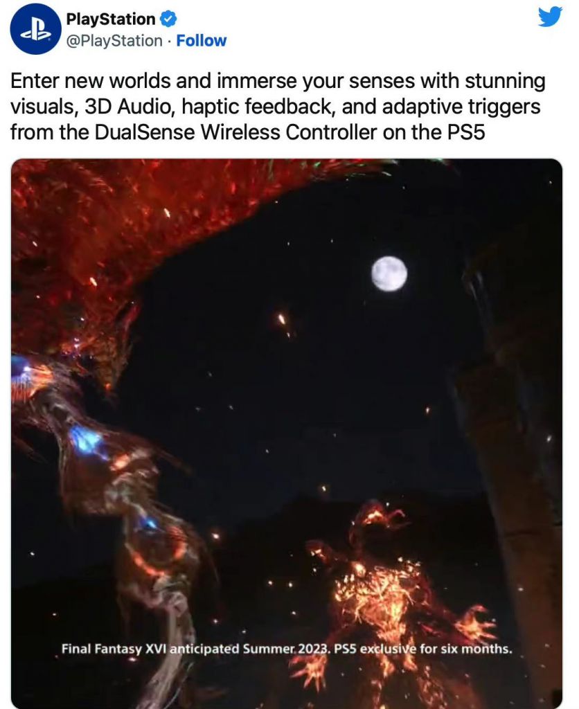 FF16在PS5限时独占6个月 NGA玩家社区