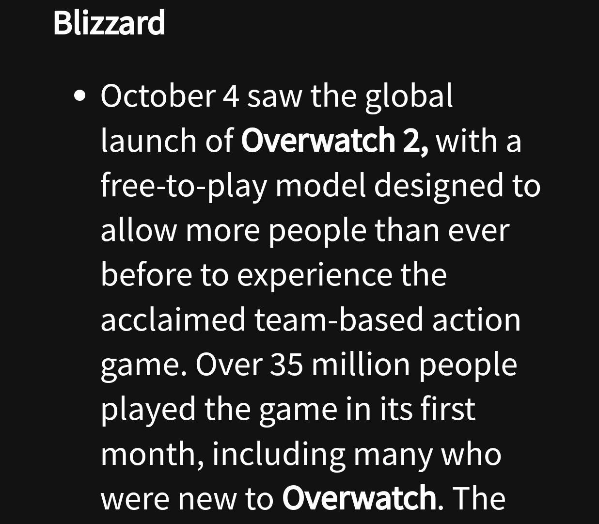 [财报相关]是不是可以理解为OW1有一半玩家退了坑 NGA玩家社区