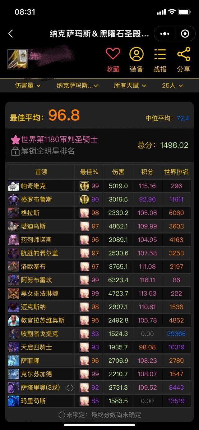 [80-惩戒] 团队越打越强，我怎么越来越菜了。这帕奇维克到底怎么打6000啊？ NGA玩家社区