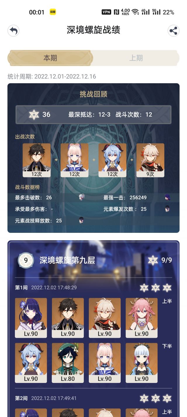 [没事氵] [深境螺旋] 3.2第二期深渊大众竞速榜(1059份数据) NGA玩家社区