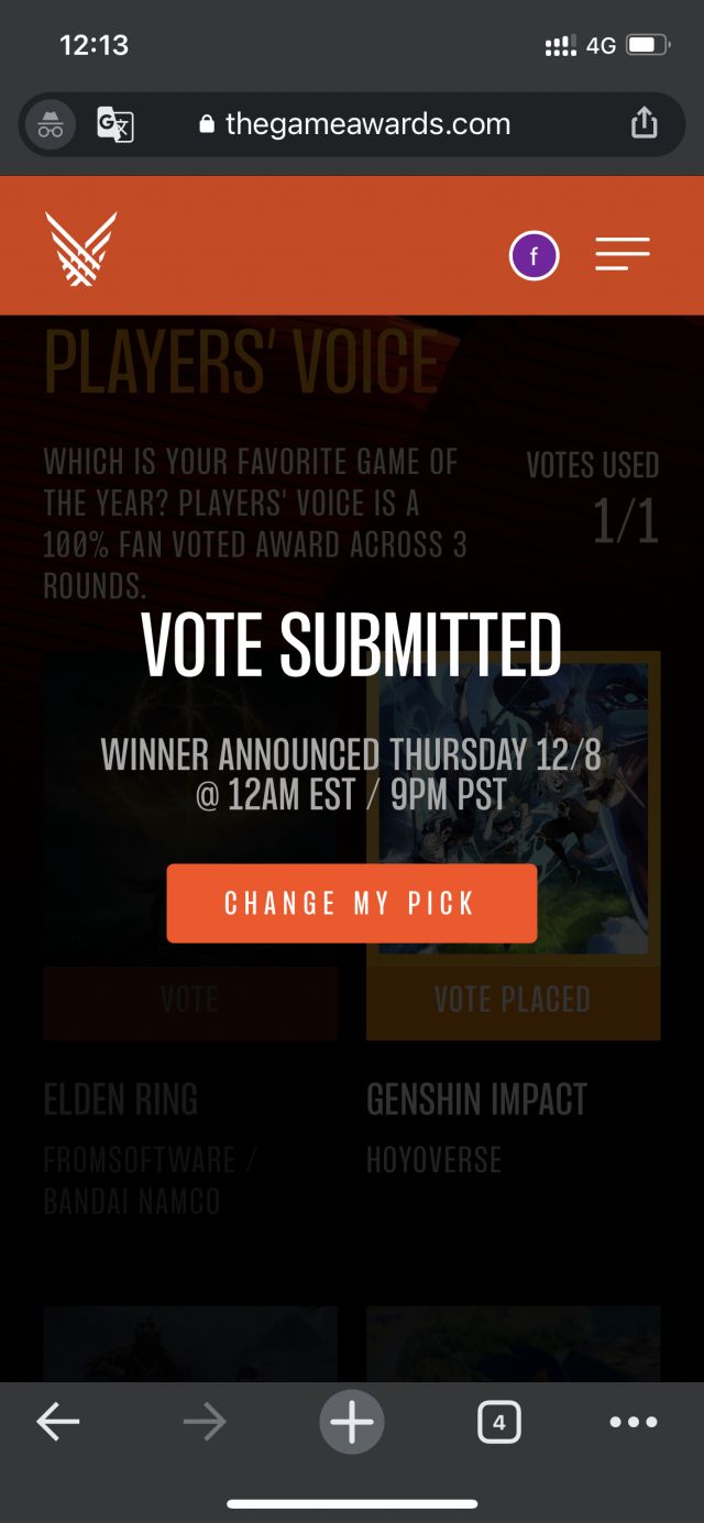 [闲聊杂谈] 说一下TGA玩家之声的投票方法 178