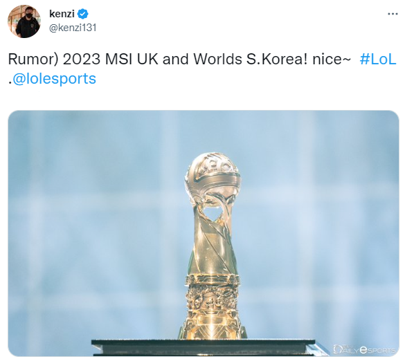 [国际赛事] 明年MSI和世界赛地点泄露？亚洲观众不用熬夜看比赛 NGA玩家社区