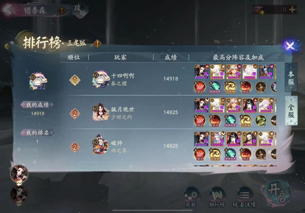 三尾狐冲榜 NGA玩家社区