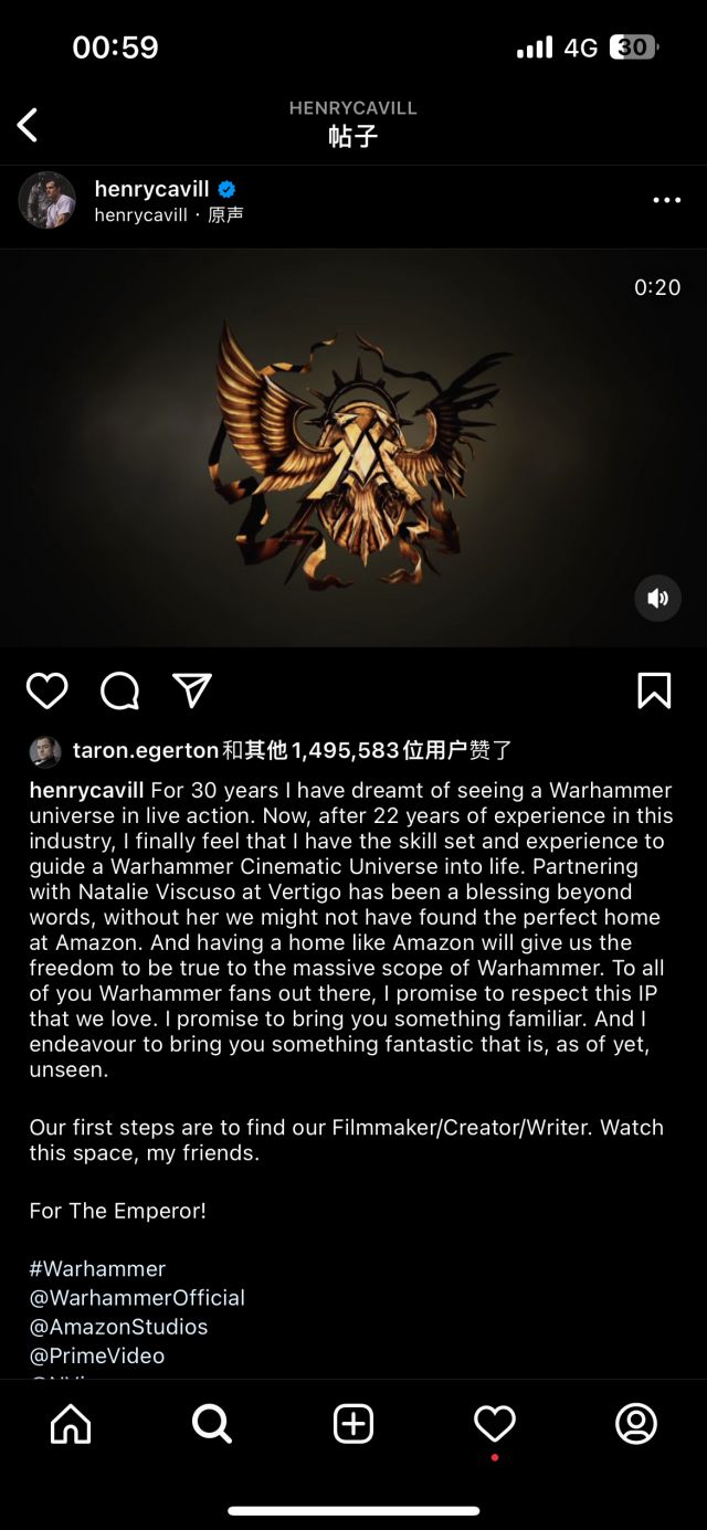 亨利卡维尔将推出战锤40k宇宙 178