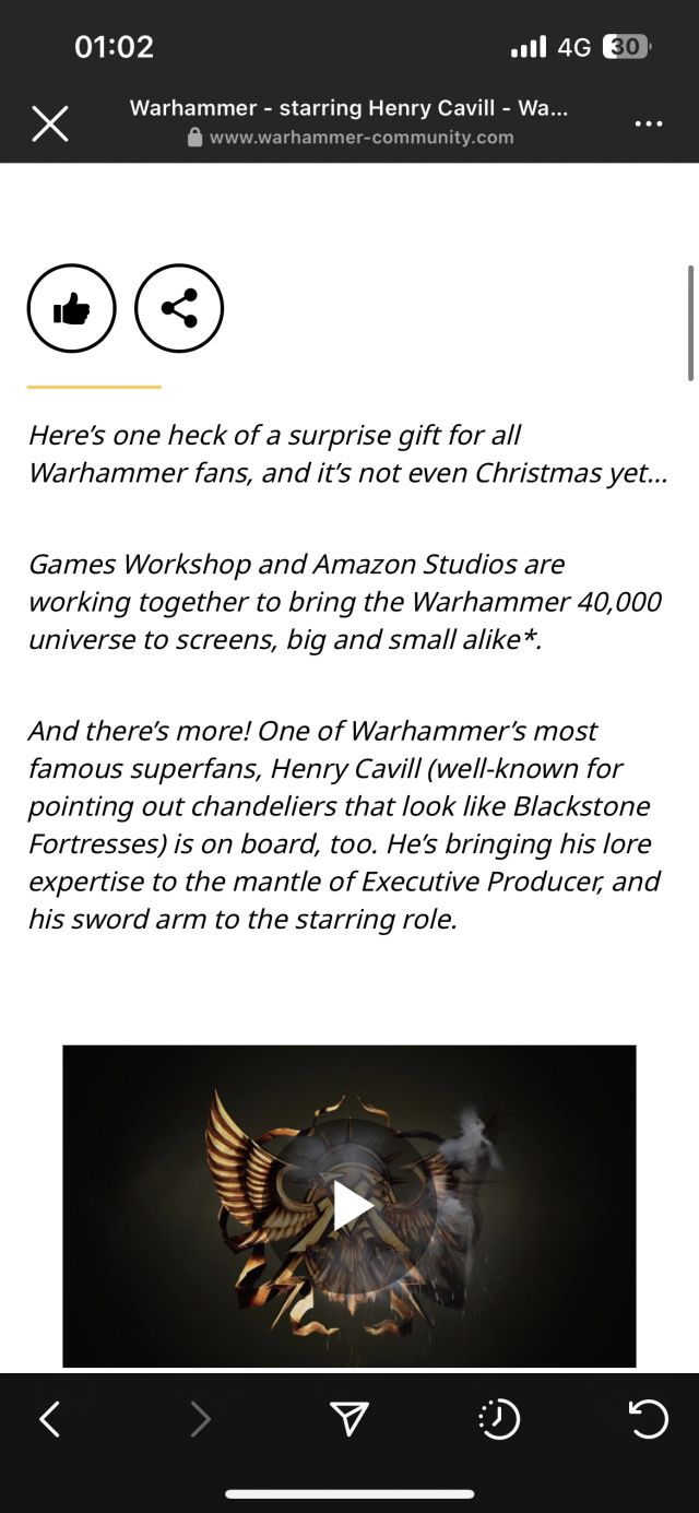 亨利卡维尔将推出战锤40k宇宙 178