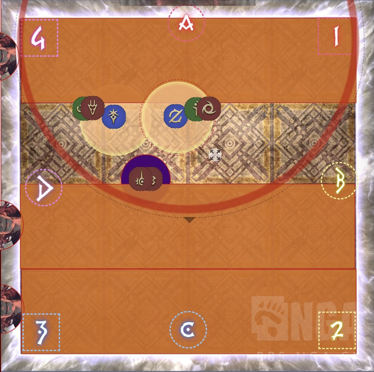 [P8S] [6_2零式] [攻略心得] 美服队自用冰火/法则变换处理方式(全员都在范围内，奶妈好奶) NGA玩家社区