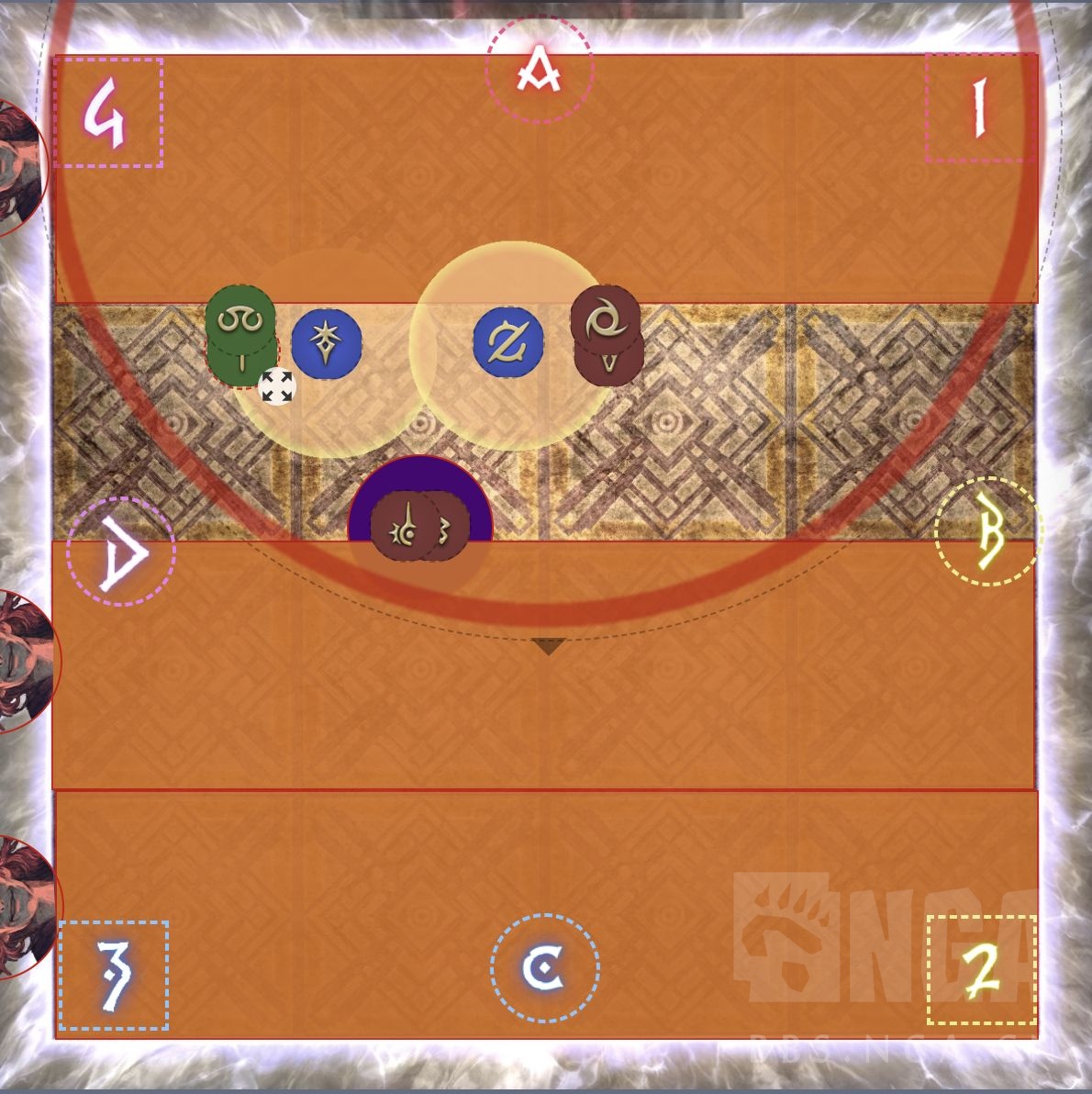 [P8S] [6_2零式] [攻略心得] 美服队自用冰火/法则变换处理方式(全员都在范围内，奶妈好奶) NGA玩家社区