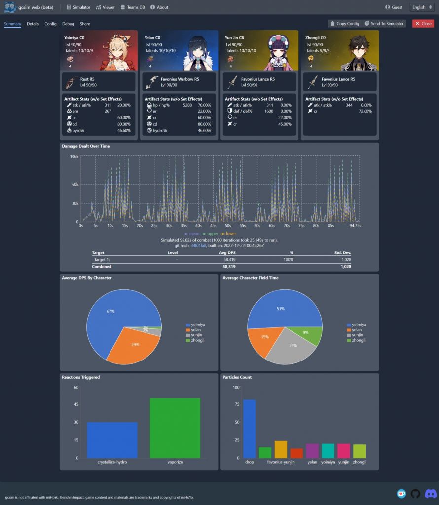 [数据讨论]三金宵夜钟云18.2秒轴，(西风云)DPS=58034，(十文字云)DPS=57039，Gcsim模拟 NGA玩家社区