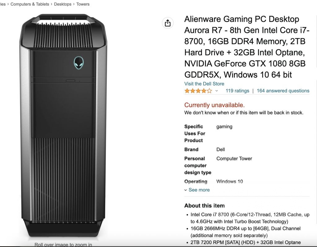 深圳本地出一台alienware Aurora R7台式机主机 NGA玩家社区