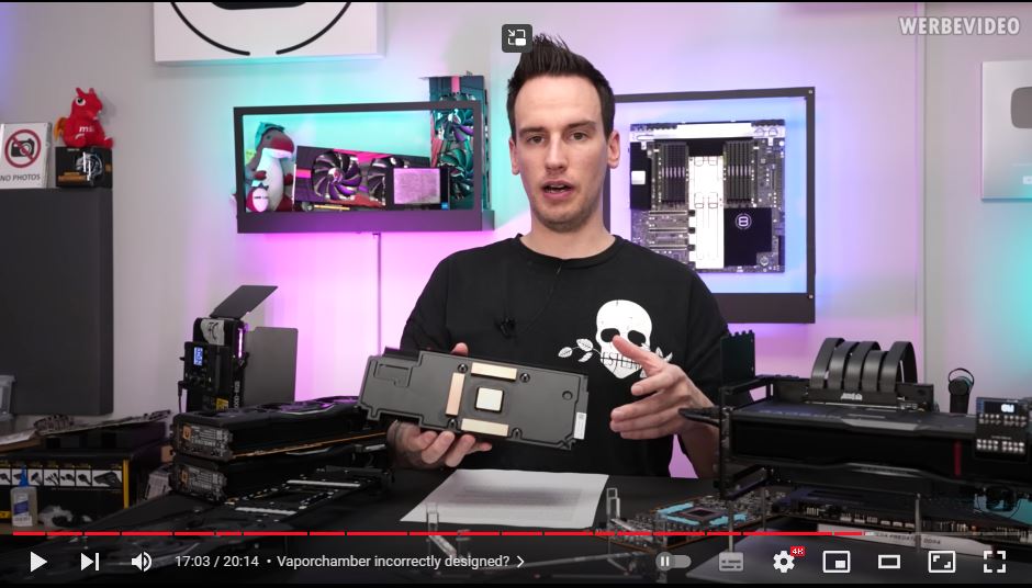 7900XTX公版散热翻车，der bauer发视频称均热板设计存在缺陷，可能需要大量召回 178