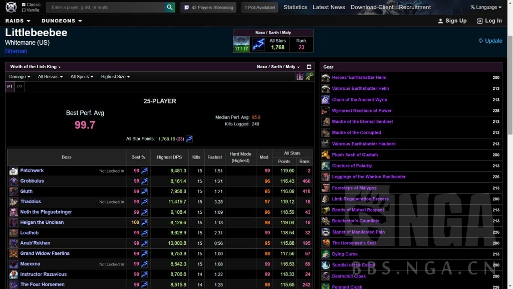 [元素] [攻略心得] 元素萨满大型心得分享-深入探討如何有效提升DPS WCL分数 NGA玩家社区