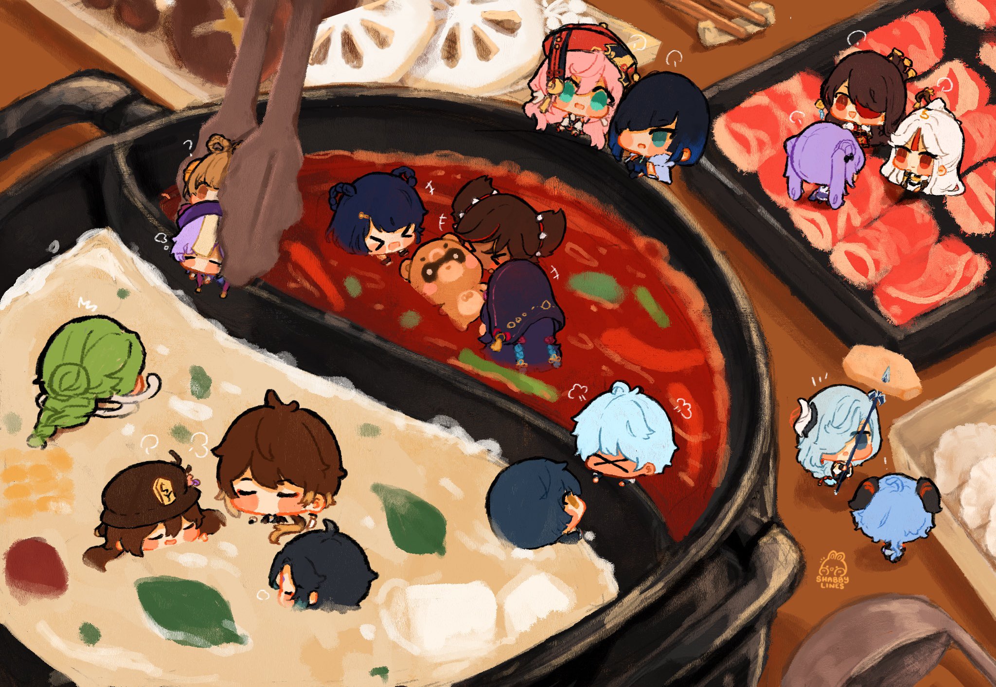 [插画搬运] 璃月火锅 NGA玩家社区