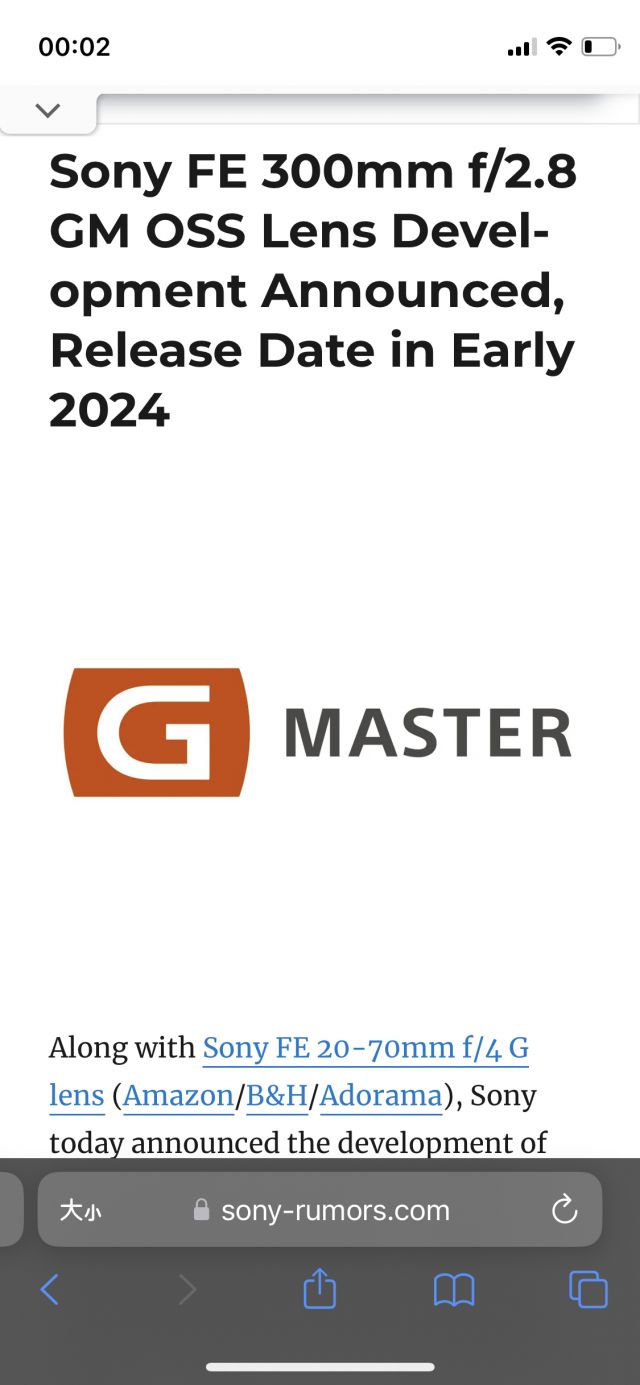 [入魔]300 F2.8 GM，2024年初发 NGA玩家社区