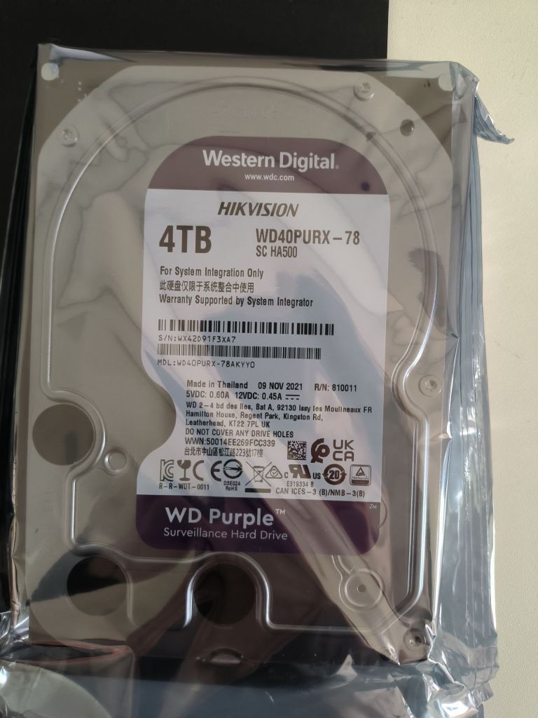 西数4t紫盘 全新 178