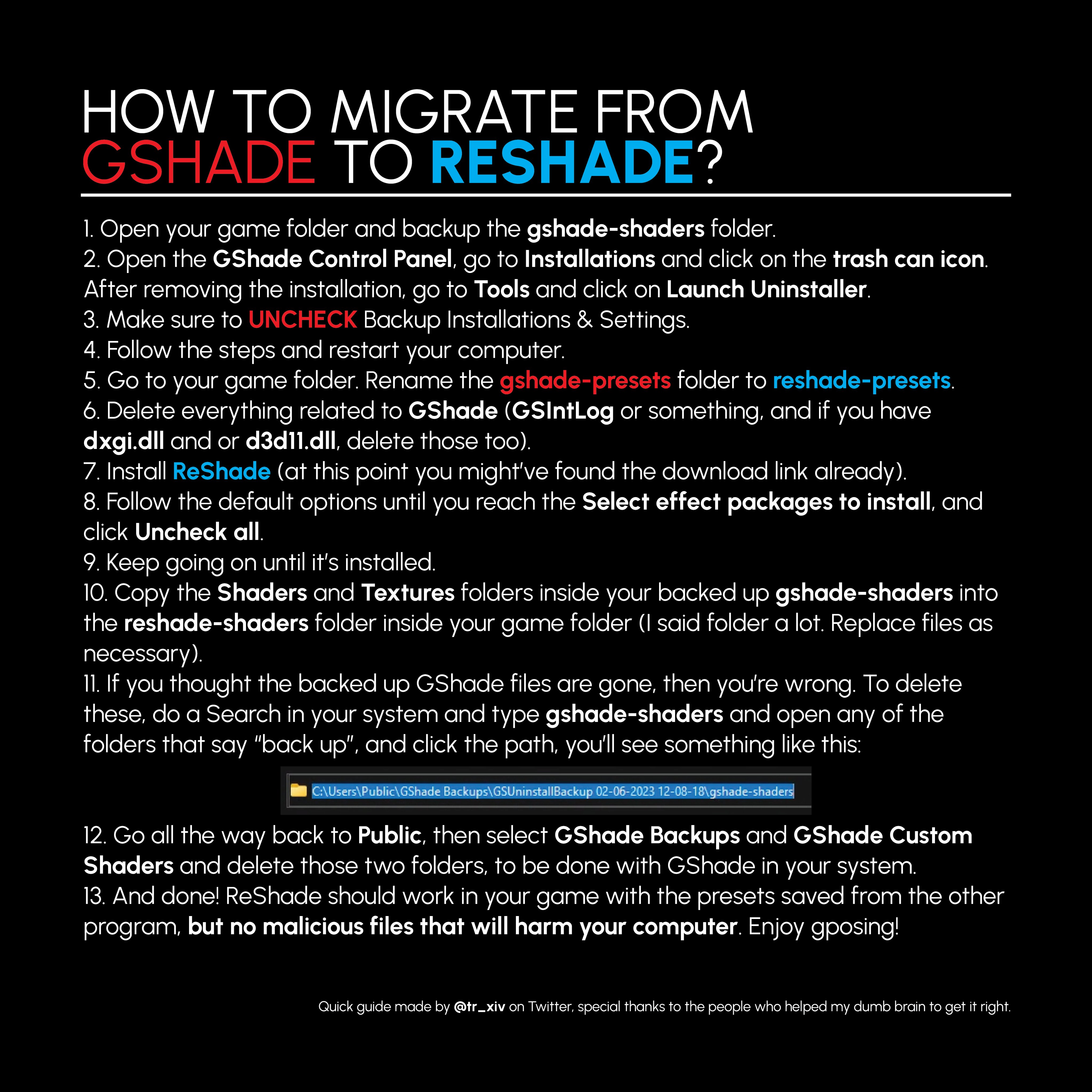 [氵一贴]GShade迁移ReShade流程翻译 178