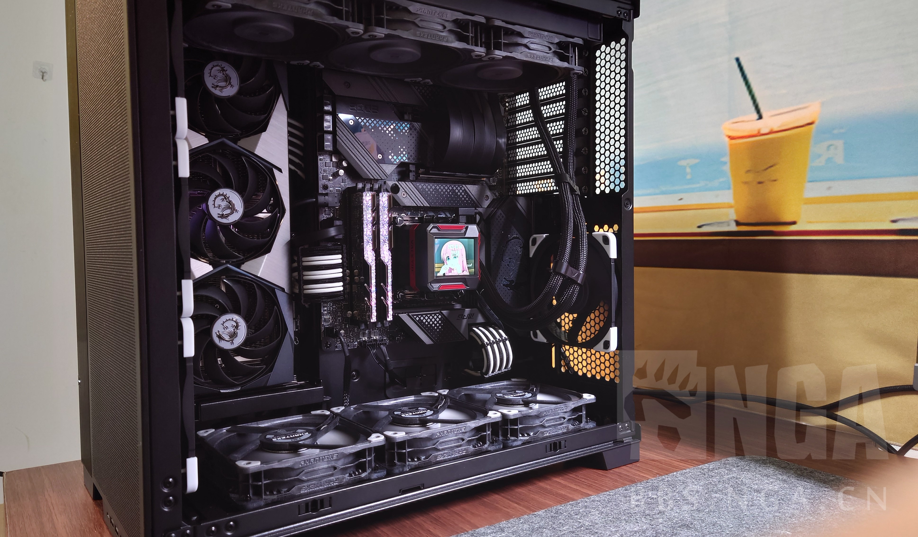 [作业贴] O11D EVO倒装右侧透 无光黑白水泥灰版本 NGA玩家社区