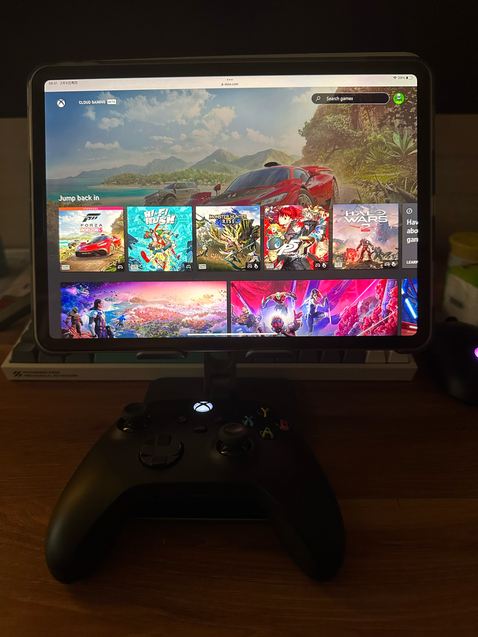 ipad上玩xbxo云游戏还可以啊 178