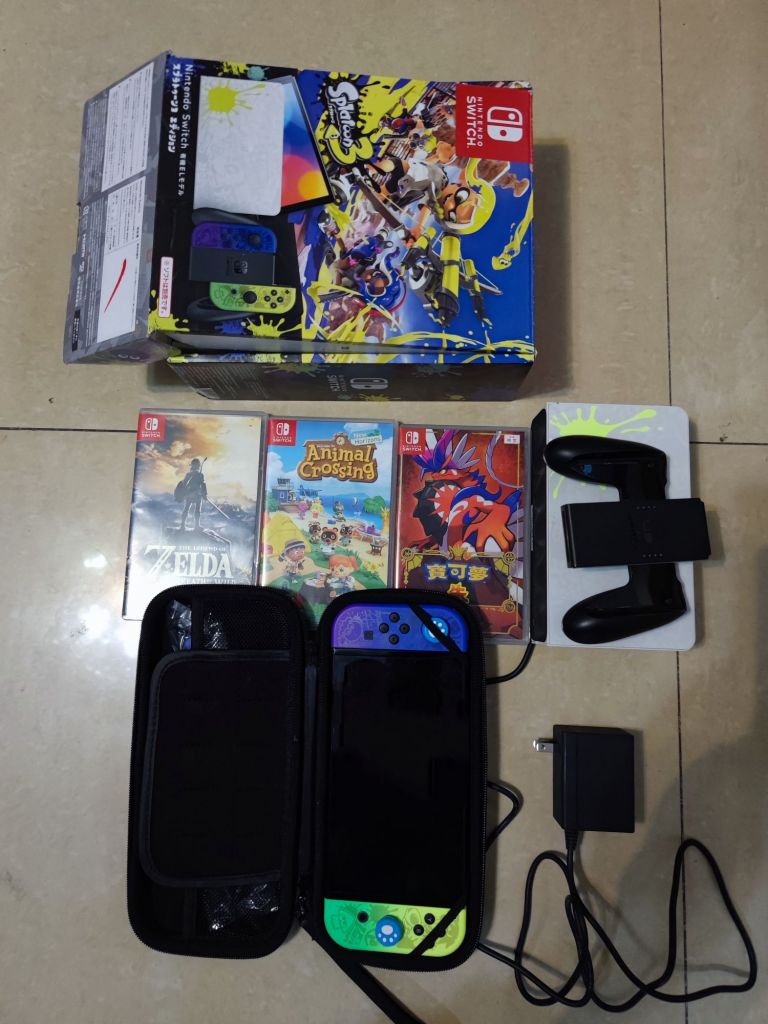 出Switch OLED日版喷射战士限定，打包塞尔达，剪树枝，口袋妖怪朱 NGA玩家社区