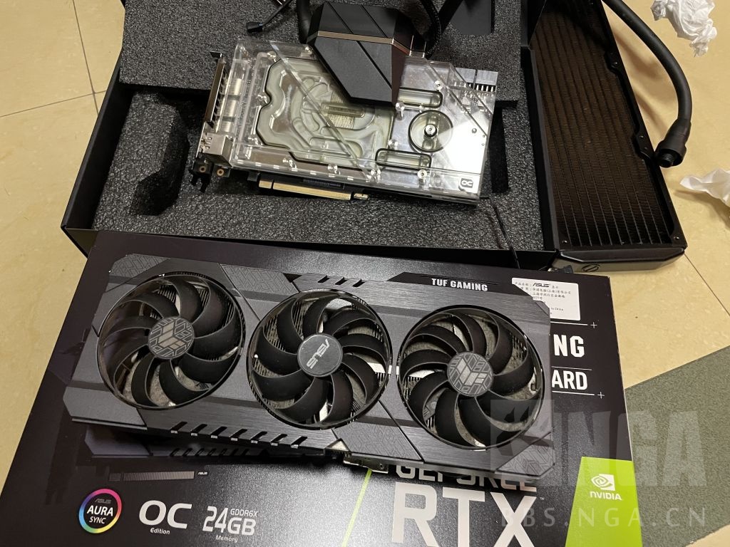 [已出]魔都出个在保自用 华硕 tuf3090带欧酷一体水360冷排 NGA玩家社区
