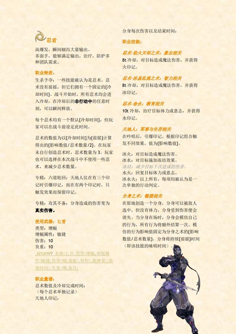 [同人创作] [FF14跑团规则] 6/20更新v1.0 艾欧泽亚英雄史诗 TRPG NGA玩家社区