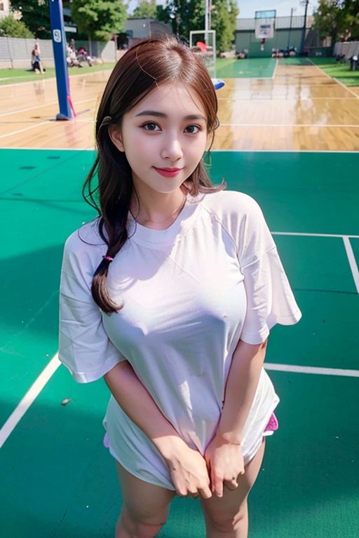 [AI制图] 赛博Cos T-shirt tug姿势 178