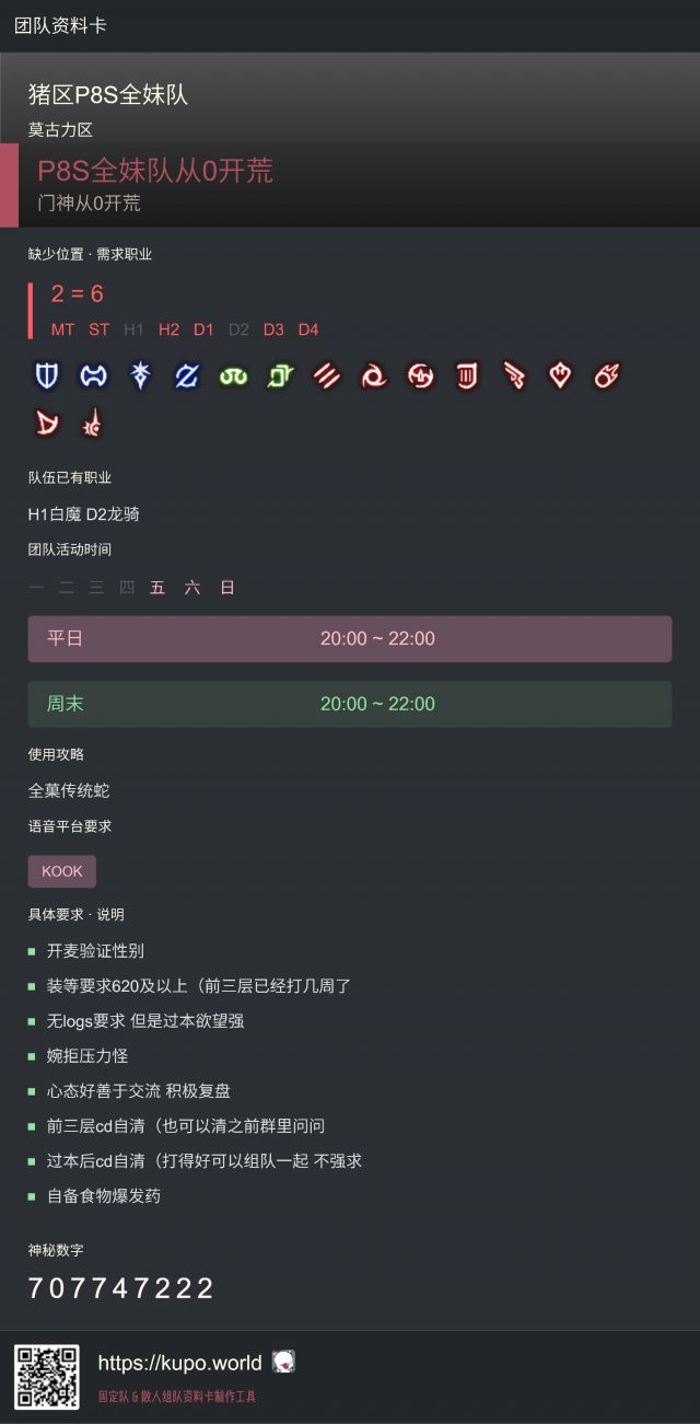 [莫古力区]猪区P8S全妹队从0开荒2=6 NGA玩家社区