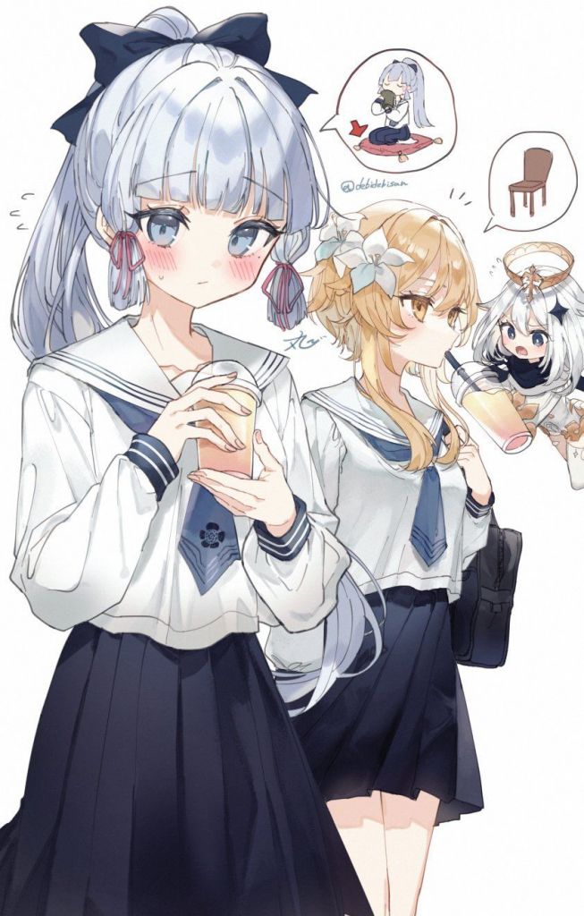 [插画搬运]JK绫华与阿荧 178