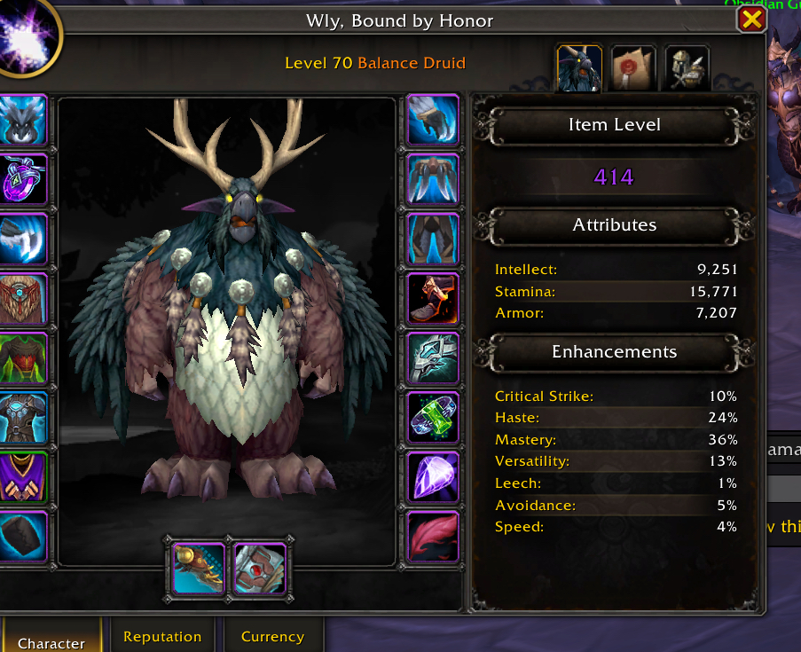 各位大德鲁伊，416咕咕鸡，感觉自己的DPS陷入了瓶颈，请各位看看打法提提建议 178