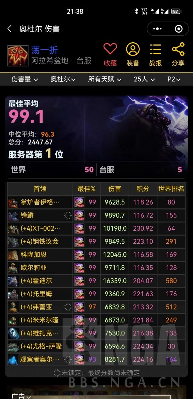 [巫妖王之怒][阿拉希盆地][增强萨]阿拉希第一增强萨求一个ULD全H包片位 NGA玩家社区