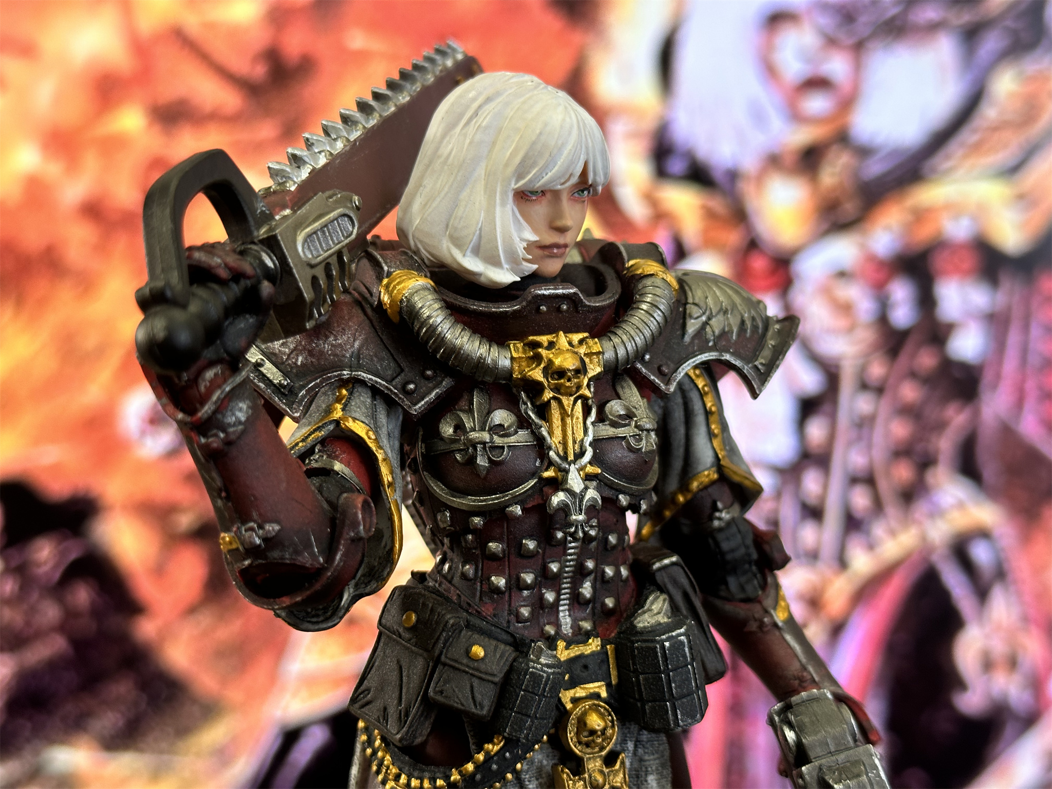 [可动成品] 麦克法兰 战锤40K 战斗修女 (血玫瑰重涂) NGA玩家社区