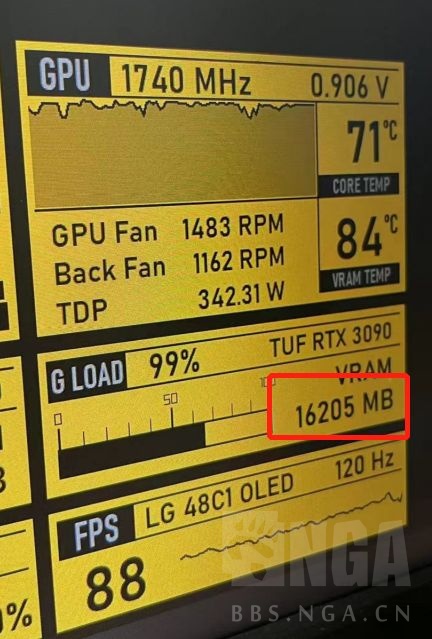 好家伙，生化4重制DEMO 4K显存占用超过16G了！3090终于得瑟了一把！ NGA玩家社区