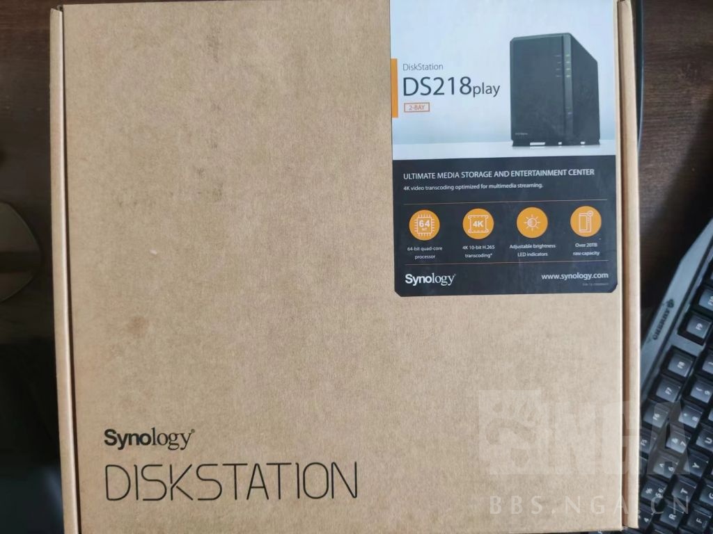 出售：群晖NAS DS218play，带4T硬盘，没用过。 NGA玩家社区