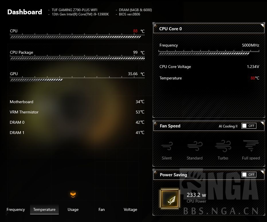 i9-13900K加猫扇NH-D15 烤机秒上100度正常吗？ NGA玩家社区
