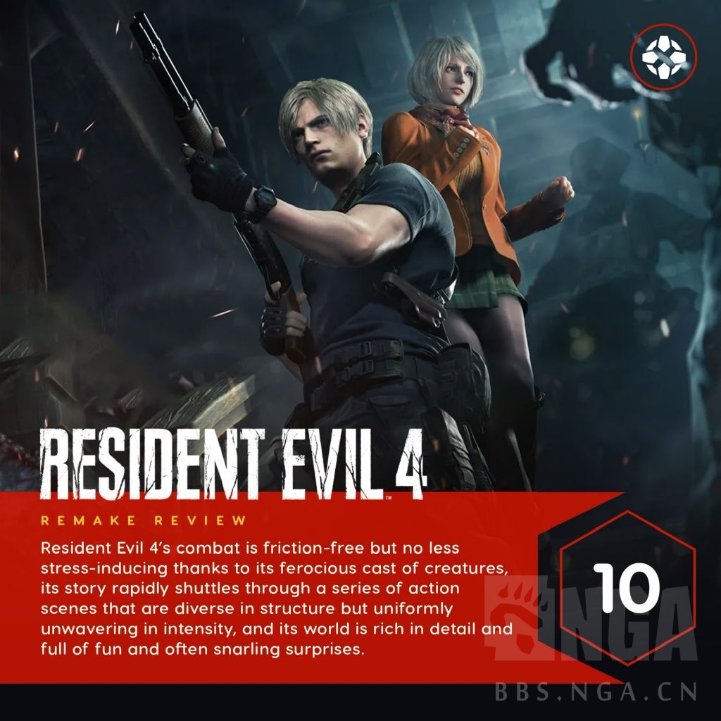 [业界新闻] [闲聊杂谈] [速报] ign：生化4re 10分 178