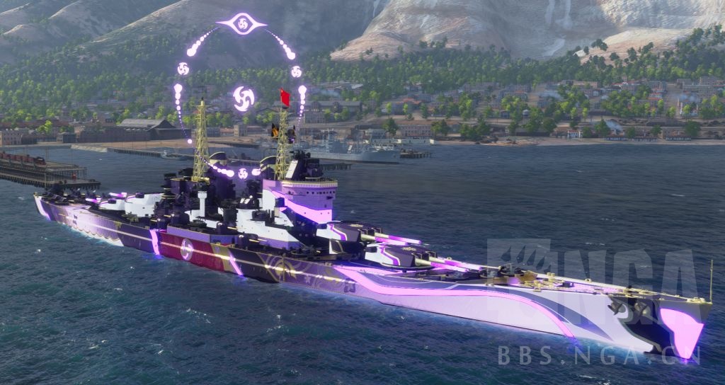 [战舰世界]勃艮第涂装mod，克利希娜pnf发光mod NGA玩家社区