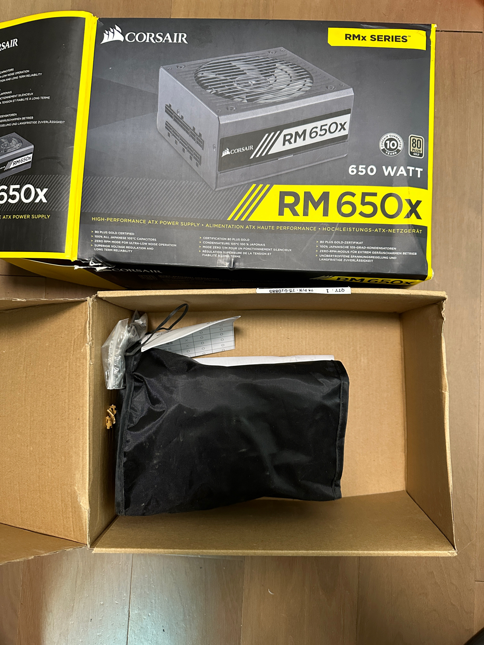 出一套海盗船rm650x 650w电源 带定制线 NGA玩家社区