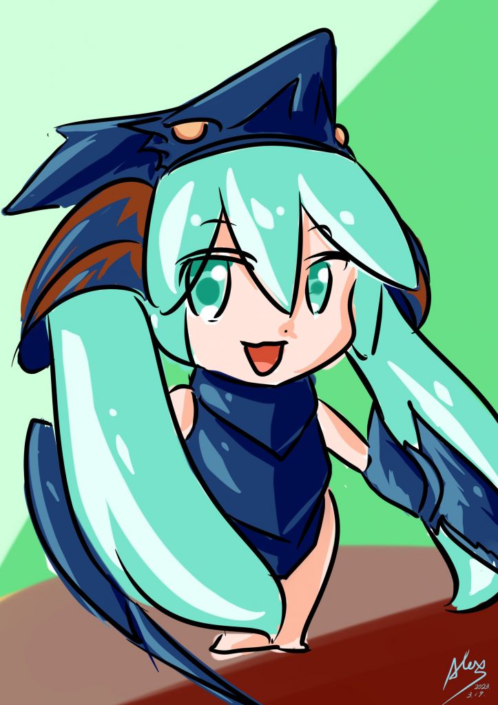 [同人水][绘画]使用破魔虫的Miku NGA玩家社区