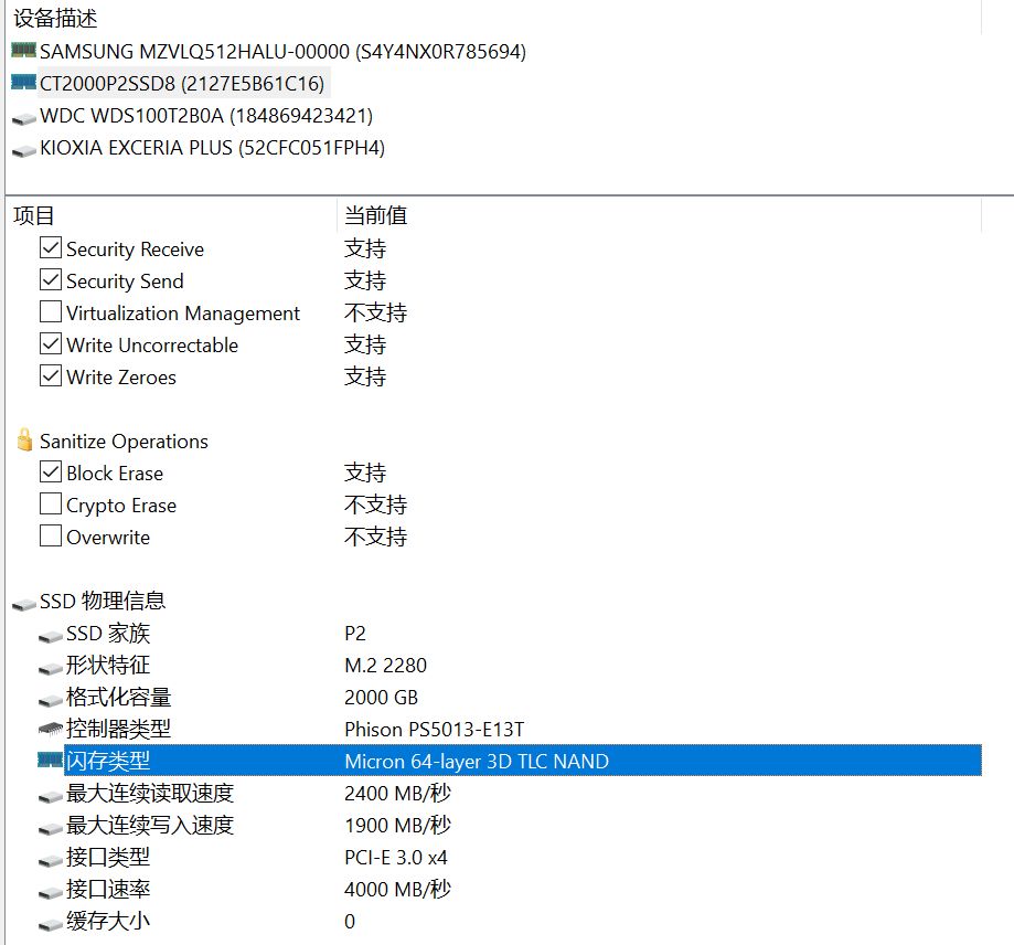 英睿达P2 2T NVME 笔记本上使用一年多，突然频繁出现问题，请问是掉盘还是供电问题 NGA玩家社区