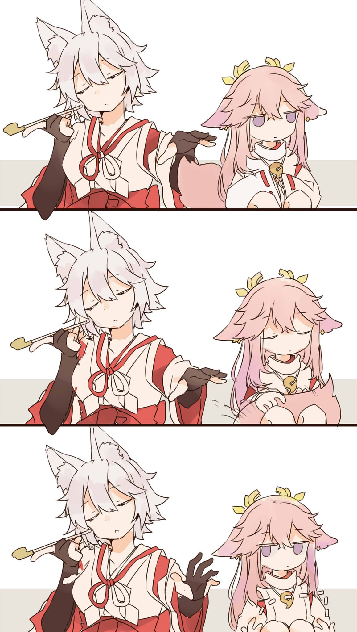 [CP预警] [插画搬运] 不给你摸尾巴 178