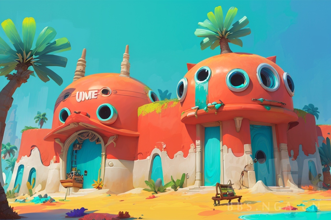 自炼LORA：卡通场景(已上传C站) NGA玩家社区